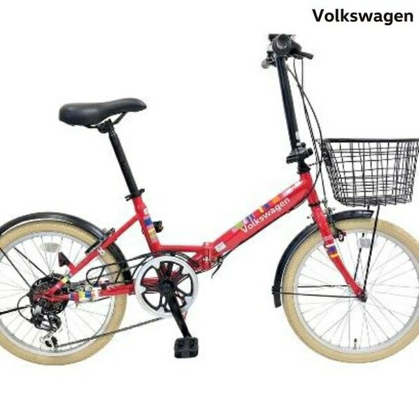 折りたたみ自転車 Volkswagen (フォルクスワーゲン） VW-206G Beetle/ RED - 通販 | 家具とインテリアの通販【RoomClipショッピング】