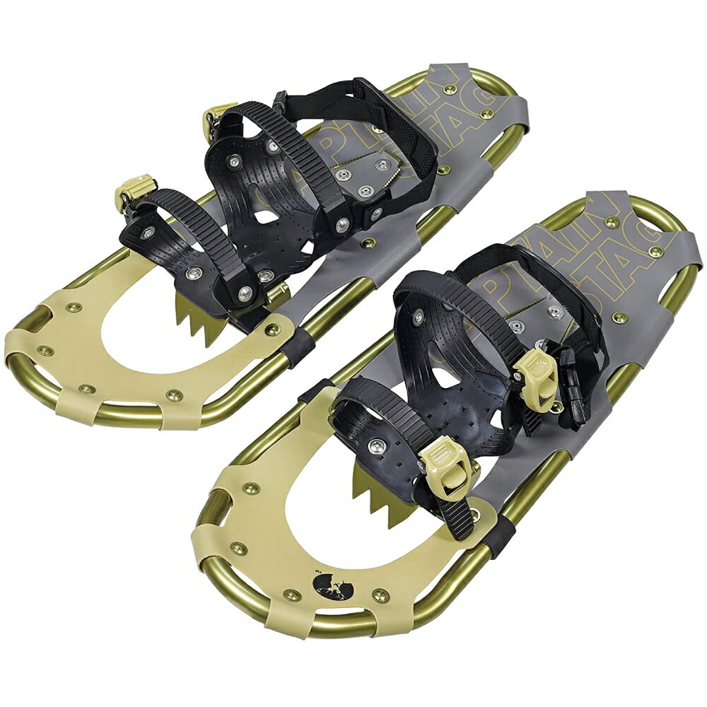 商品詳細 CS スノーシュー TYPE3　22インチ キャリーバッグ付 小回りしやすいタイプです。 材質:ベース/ポリエチレン、 フレーム・リベット・クランポン/アルミニウム、 バックル/スチロール、 プラバックル/ナイロン樹脂、 ラチェッ...