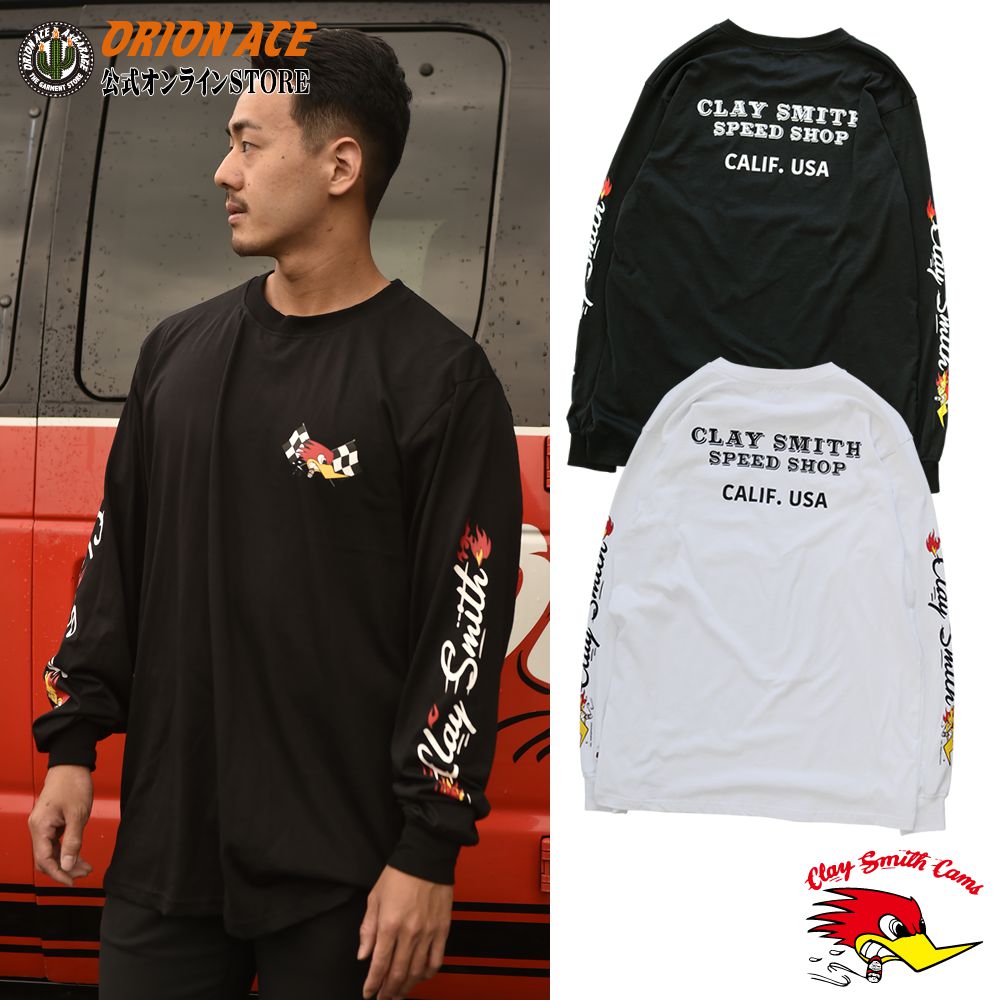 クレイスミス ロングスリーブ Tシャツ Rizzo 袖リブタイプのスタンダードなロンT 袖と胸にはそれぞれカラープリントが入ります。 しっかりしたコットン生地で、袖にはカラーのクレイスミスロゴが刺繍されています。 ・素材　コットン ・カラー...
