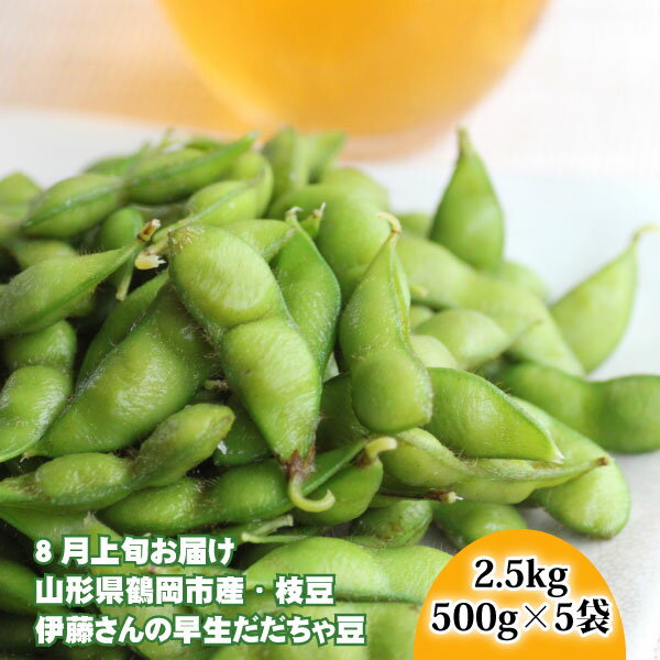 お届けは「8月上旬〜8月13日頃」になります。 （天候によりずれる場合があります。予めご了承の上、ご注文をお願いします。） ※お届け日のご指定は承ることができません。 内容量 約500g×5袋 産地 山形県鶴岡産 お届け方法 クール（冷蔵）...
