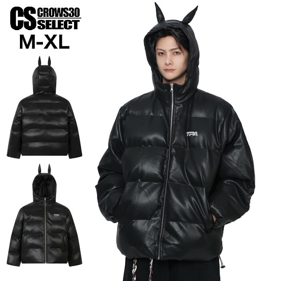 当店の洋服は細身シルエットになります。インポート商品など、サイズ交換・返品などが出来ない商品も数多くありますので、採寸表を必ず確認のうえ、ご注文いただきますよう、お願いいたします。[CROWS 30 SELECT]デビルイヤーPUレザーオー...