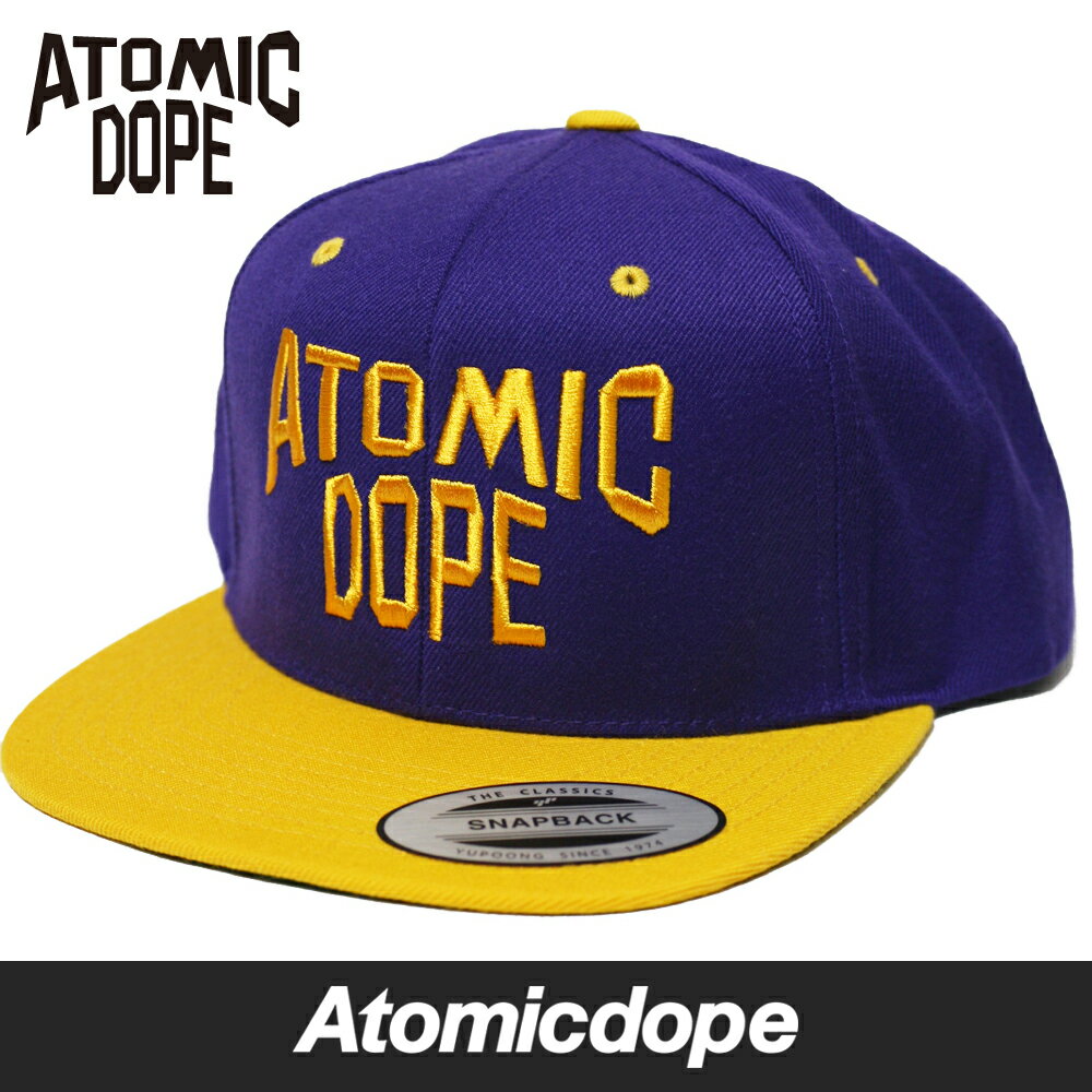 "ATOMICDOPE CITY" スナップバックキャップ。 絶妙なストリートの空気感を匂わせながらストリートの枠に収まらずハイブランド、ハイブランドヴィンテージにも相性抜群。 更なるリアルファッションを追求できるアイテムです。 ・Atom...