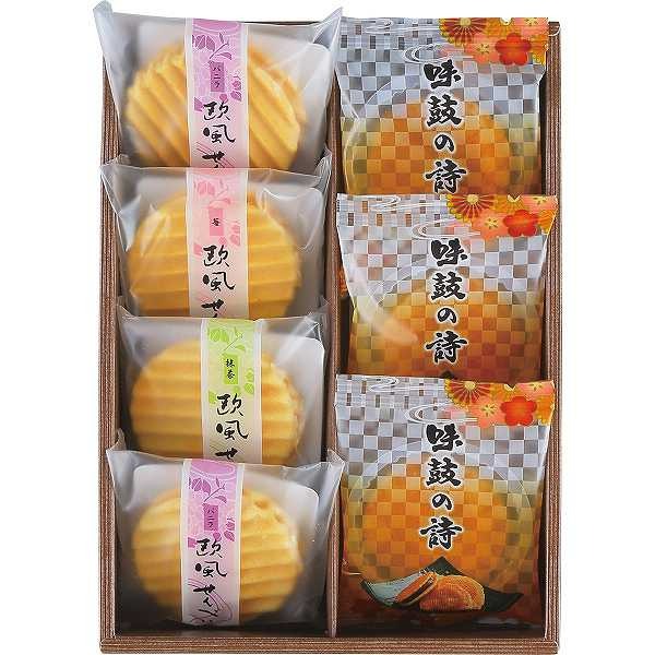 商品詳細商品名創菓京づる 極庵商品番号r26-2921-112メーカー品番DSS－10内容●欧風せんべい（バニラ×2、苺・抹茶×各1）、味鼓の詩×3アレルギー●卵 ●乳成分 ●小麦 ●大豆配送区分常温原産国梱包形態化粧箱入箱サイズ：20×2...