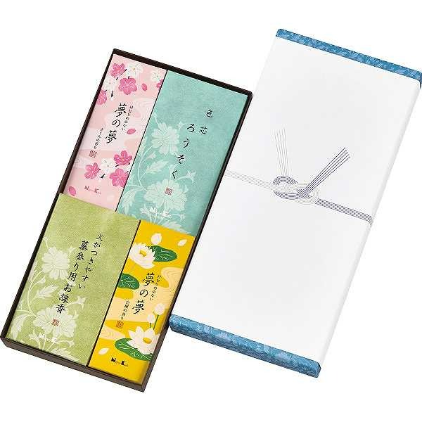 商品詳細商品名日本香堂 御香セット1000（包装済）商品番号r26-2919-010メーカー品番66701内容●線香＝タブ粉・香料、ローソク＝パラフィン●夢の夢さくら・白檀（約40g）・火がつきやすいお墓参り用お線香（4把）・色芯ローソク（...
