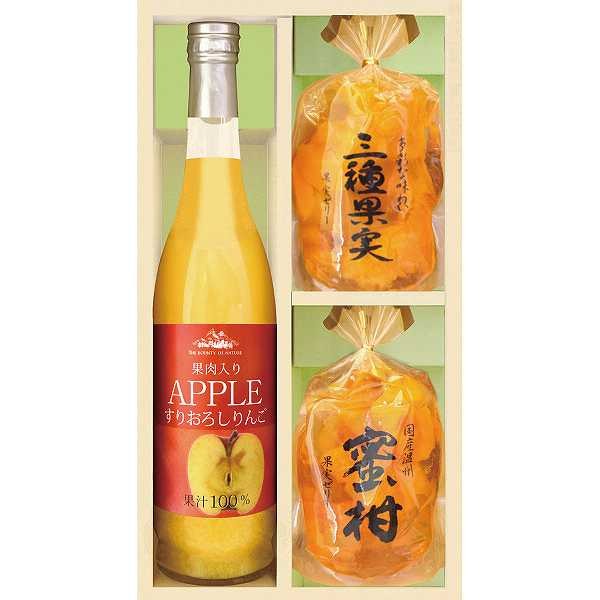 商品詳細商品名美食ファクトリー 果実のゼリー＆フルーツ飲料セット商品番号r26-7153-040メーカー品番JUK－25S内容●果汁100％信州産すりおろしりんごジュース500ml×1、果実ゼリー（国産蜜柑）・果実ゼリー（三種果実）各350...