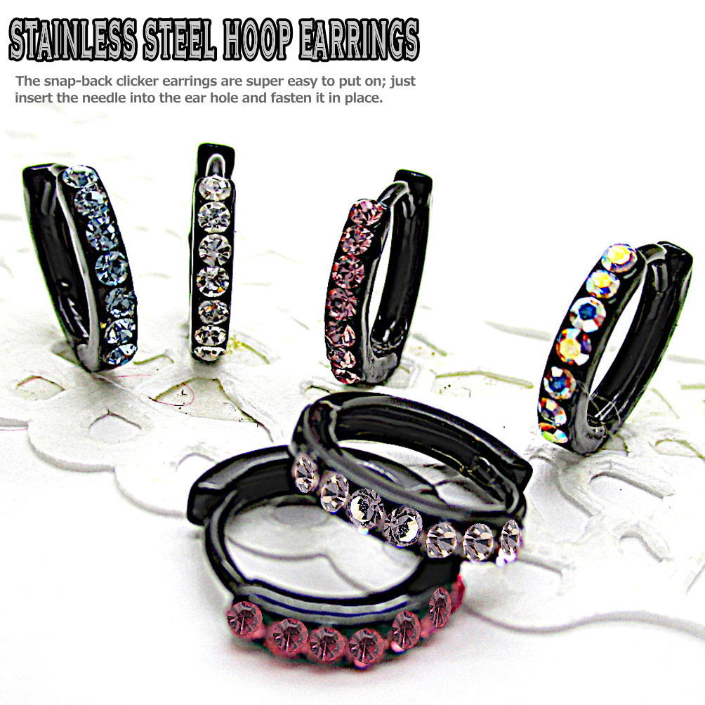 材質：ステンレス鋼（SUS304）です。耐食性はSUS316Lよりも多少劣りますポストサイズ：太さ約0.8mm(20G）片耳用のワンタッチフープピアスです。カチッと留められる中折れ式のワンタッチなので着脱がとても簡単です。■こちらの商品は、...