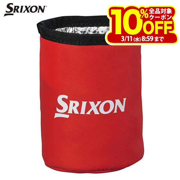 DUNLOP SRIXON ダンロップ スリクソン ドリンクホルダー GGF-B1201 レッド　2021年モデル ホットコールド兼用、磁石内蔵 素材 ポリエステル サイズ 直径7.5×H10.5cm 重量 約40g 発売 2021年2月 ...