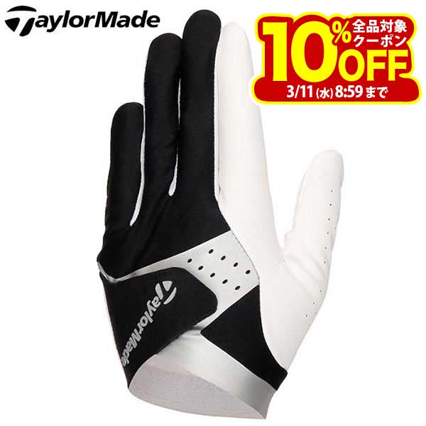 メーカー希望小売価格はメーカーカタログに基づいて掲載していますTaylorMade テーラーメイド メンズ スマートクロス 2.0 ゴルフグローブ UN148 U26213 BLACK/WHITE　2024年モデル 独自のリスト設計により手...