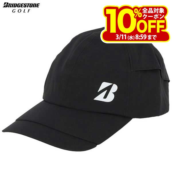 メーカー希望小売価格はメーカー商品タグに基づいて掲載していますBRIDGESTONE GOLF ブリヂストンゴルフ メンズ Suizing 水神 レインキャップ CPG24S BK ブラック　2024年モデル ツバの先端部が折れ曲がり、アド...