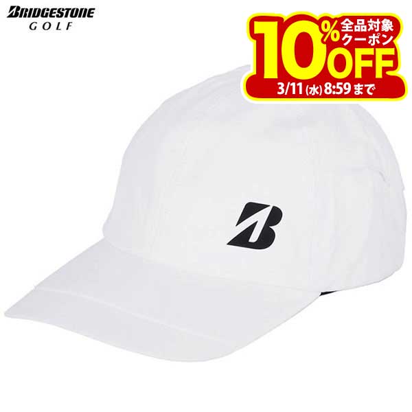 メーカー希望小売価格はメーカー商品タグに基づいて掲載していますBRIDGESTONE GOLF ブリヂストンゴルフ メンズ Suizing 水神 レインキャップ CPG24S WH ホワイト　2024年モデル ツバの先端部が折れ曲がり、アド...