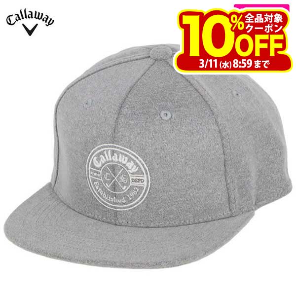 メーカー希望小売価格はメーカー商品タグに基づいて掲載していますCallaway キャロウェイ レディース モチーフ刺繍 フラットブリム キャップ C23291208 1020 グレー　2023年モデル フロントに目を惹くサークル型ロゴが特徴...
