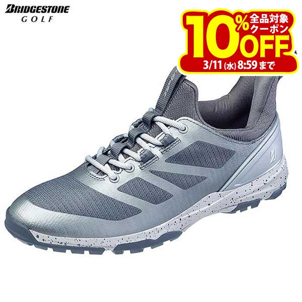 BRIDGESTONE ブリヂストン メンズ ゼロ・スパイク バイター ライト スパイクレス ゴルフシューズ SH2406 GM ガンメタリック　2024年モデル 快適な履き心地とブリヂストンが誇る高いグリップ力を両立した軽量スパイクレスシ...