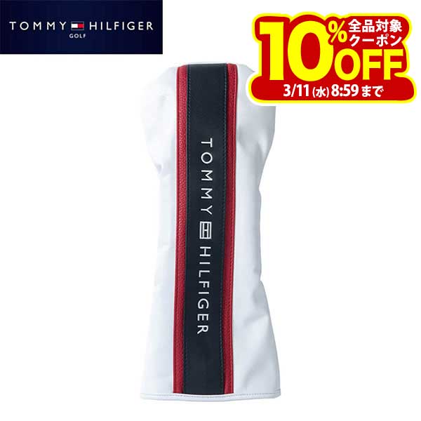 TOMMY HILFIGER GOLF トミー ヒルフィガー ゴルフ ユニセックス スリッポン型 ヘッドカバー ドライバー用 THMG1FH1 00 ホワイト　2025年モデル シンプルながらにも、配色が効いているデザイン。後ろ面のラバーワ...