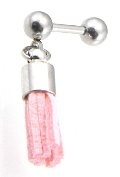 ◆フリンジ下がりのバーベルピアス ◆スェード風素材の可愛いフリンジパーツが揺れるデザインです。 ◆丸いパーツをネジで回してはずし脱着させるボディピアスのバーベルタイプです。◆決済方法/送料のご案内 　　　◆ショップ内検索 ◆カテゴリーTOP...