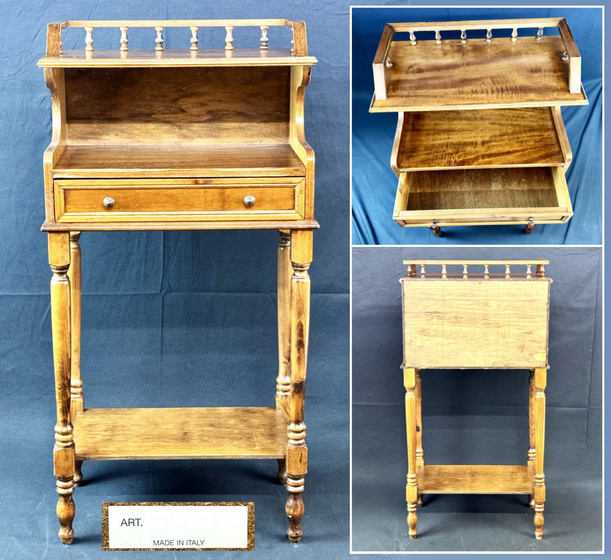 商品番号 WWWT147 商 品 名 イタリア製 高級家具 ライティングビューロー サ イ ズ 約横47cm × 高さ91.5cm × 奥行29.5cm 重　　量 約7.1kg 商品説明 　素敵な時代物。 注意事項 　古美術品は実際に使用す...