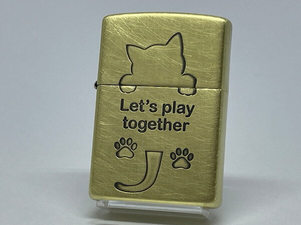 ギフト対応 商品説明 ★愛らしい猫のシルエットデザインをアンティーク調に仕上げました。 主な特長 ● ZIPPOレギュラーサイズベース ●真鍮メッキ、ユーズド仕上げ、エッチング ●底面の刻印は異なる場合がございます。 ●保証書・箱。 備考