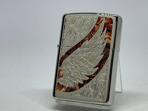 ギフト対応 商品説明 ★飛躍や運気上昇を意味する縁起の良い翼柄。 主な特長 ●ZIPPO #200ケース ●ニッケルメッキ+エッチング+プリント ●底面の刻印は画像と異なる場合がございます。 ●保証書・箱。 備考