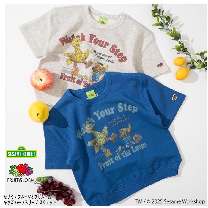 ■ FRUIT OF THE LOOM・フルーツオブザルーム ■ SESAME STREET meets FRUIT OF THE LOOM SESAME STREET/セサミストリート 1969年に誕生した先駆的な子ども向け教育番組で、現...