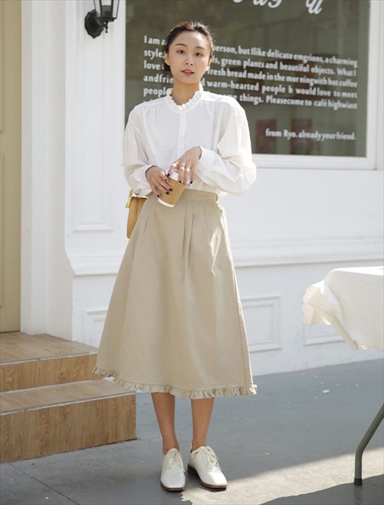 サイズ 【フリー】着丈：71cm、ウェスト：62~78cm、裾丈：154cm 素材 コットン100％ ご注意事項 モニターの発色の具合によって、実際のものと色が異なる場合がございます。