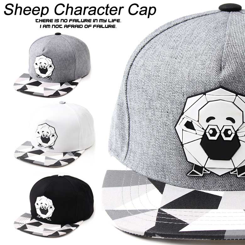 送料無料 teamlife sheep キャラクター ロゴキャップ paper fold パッチキャップ 帽子 キャップ レディース メンズ ベーシック スナップバック キャップ SNAPBACK ストリート ヒップホップ ダンスウエア ス...