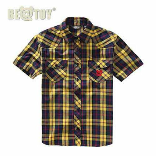 [送料無料][正規品]BE@TOY Plaid Western shirt(yellow)BEAST・Plaid western shirt・チェックシャツ・Yellow・半袖[B2ST・ビースト・ヒョンスン・Hyun-Seung]メンズ[...