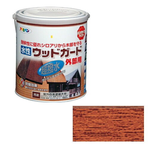 ◆木目を生かした水性木部用途料 はっ水効果や防蟻効果で木部を守る◆特長◆●合成樹脂(アクリル・ウレタン)塗料(水系) ●水性で塗りやすく、低臭タイプの木部専用塗料です。 ●木目を生かした美しいステイン仕上げができ、日光や雨に強く耐候性が優れ...