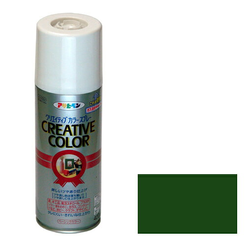 アサヒペン　クリエイティブカラースプレー　420ML　67グリーン JAN：4970925505859 メーカー：（株）アサヒペン / ブランド：アサヒペン / 原産国：日本 特長●タレにくく、きれいに仕上がる合成樹脂エナメル塗料です。●発...