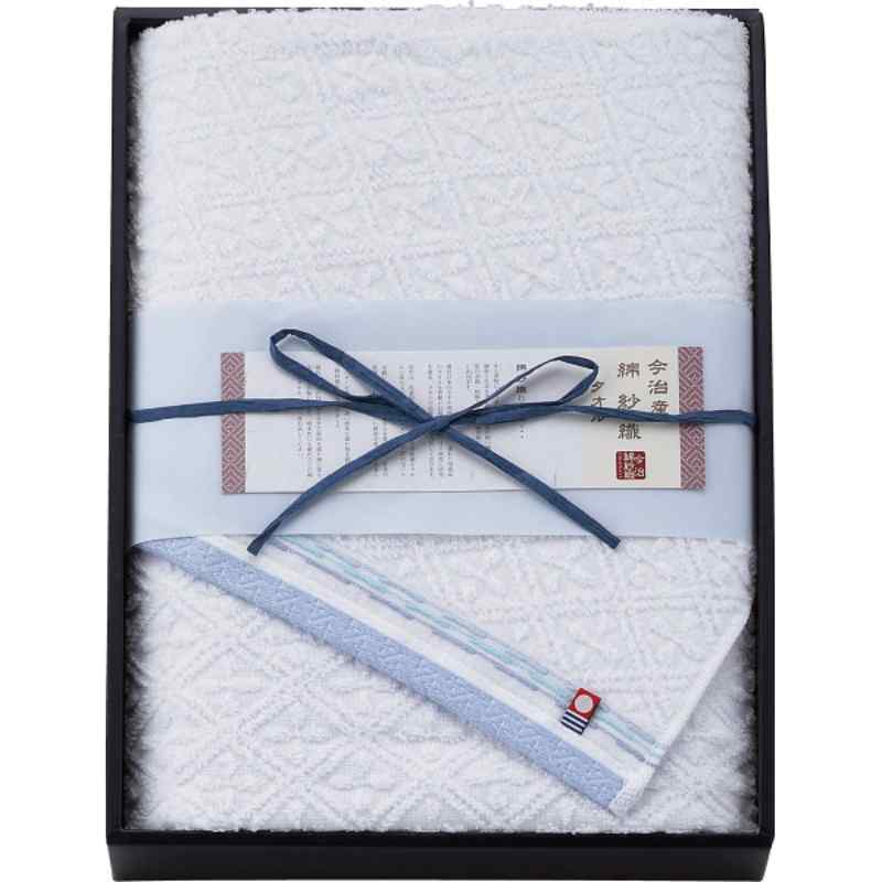 商品内容 バスタオル1枚 商品サイズ約60×120cm 商品材料綿100％ 包装種別区分化粧箱入 箱サイズ幅 26×奥行 35×高さ 5.5cm 重量530g 保存状態常温暮らしに寄り添う使い心地。タオル産地で知られる今治の「綿紗織」タオル...