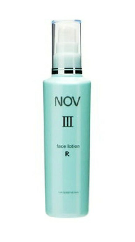 商品名 NOV　ノブ III　フェイスローション R（しっとりタイプ） 内容量 120mL 商品説明 しっとりした感触で、肌あれや乾燥しやすい敏感なお肌にたっぷりとうるおいを与える化粧水です。 皮膚のバリア機能をサポートする3因子の1つとし...