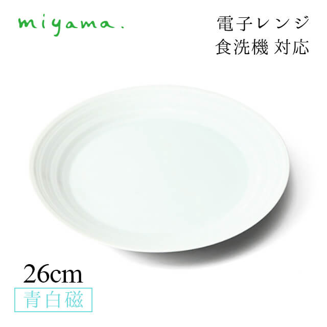 食器皿 26cm パスタ皿 2枚セット 蒼 sooo 青白磁 川昌製陶所 深山陶器 miyama（KSO001LB） 【アジアンスイーツと青白磁のうつわ】 杏仁豆腐、エッグタルト、ゴマ団子、タピオカココナツミルク、フルーツティー。 蒸し暑い...