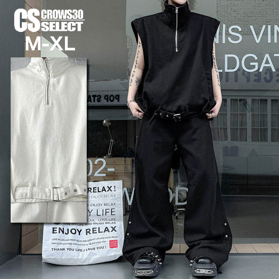 当店の洋服は細身シルエットになります。インポート商品など、サイズ交換・返品などが出来ない商品も数多くありますので、採寸表を必ず確認のうえ、ご注文いただきますよう、お願いいたします。[CROWS 30 SELECT]ライダース風オーバーサイズ...