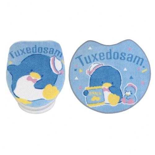 トイレ空間をまるごと可愛く彩る！タキシードサムの快適セット大人気のサンリオキャラクター、タキシードサムがあなたのトイレにやってくる！フタカバーとトイレマットの2点セットで、誰でも簡単に統一感のあるおしゃれな空間が完成します。■ 滑り止め加工...