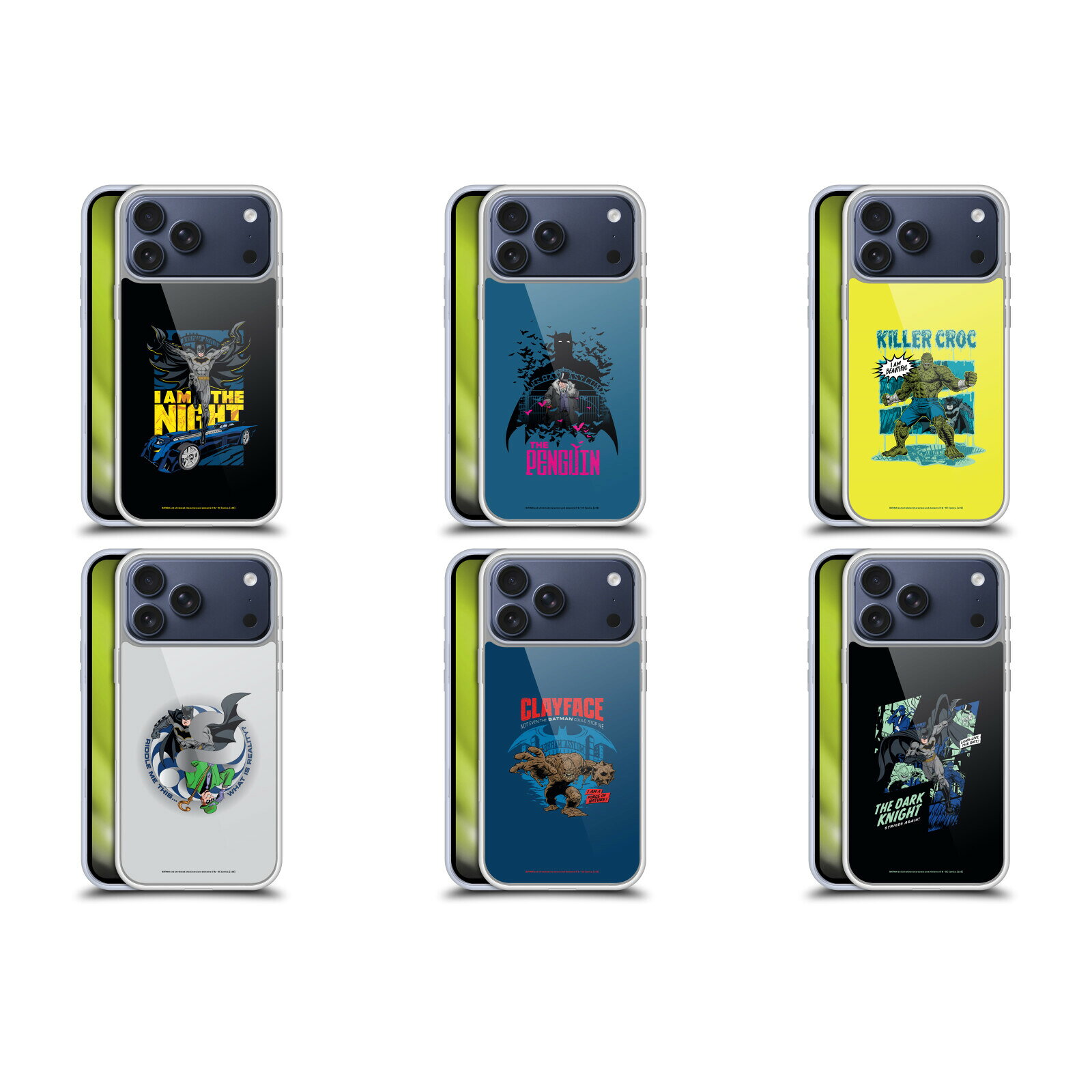 ClayfaceThe Dark KnightI Am The NightKiller CrocThe PenguinRiddler以下のスマートフォンに対応しています。Apple iPhone 15Apple iPhone 16eAppl...