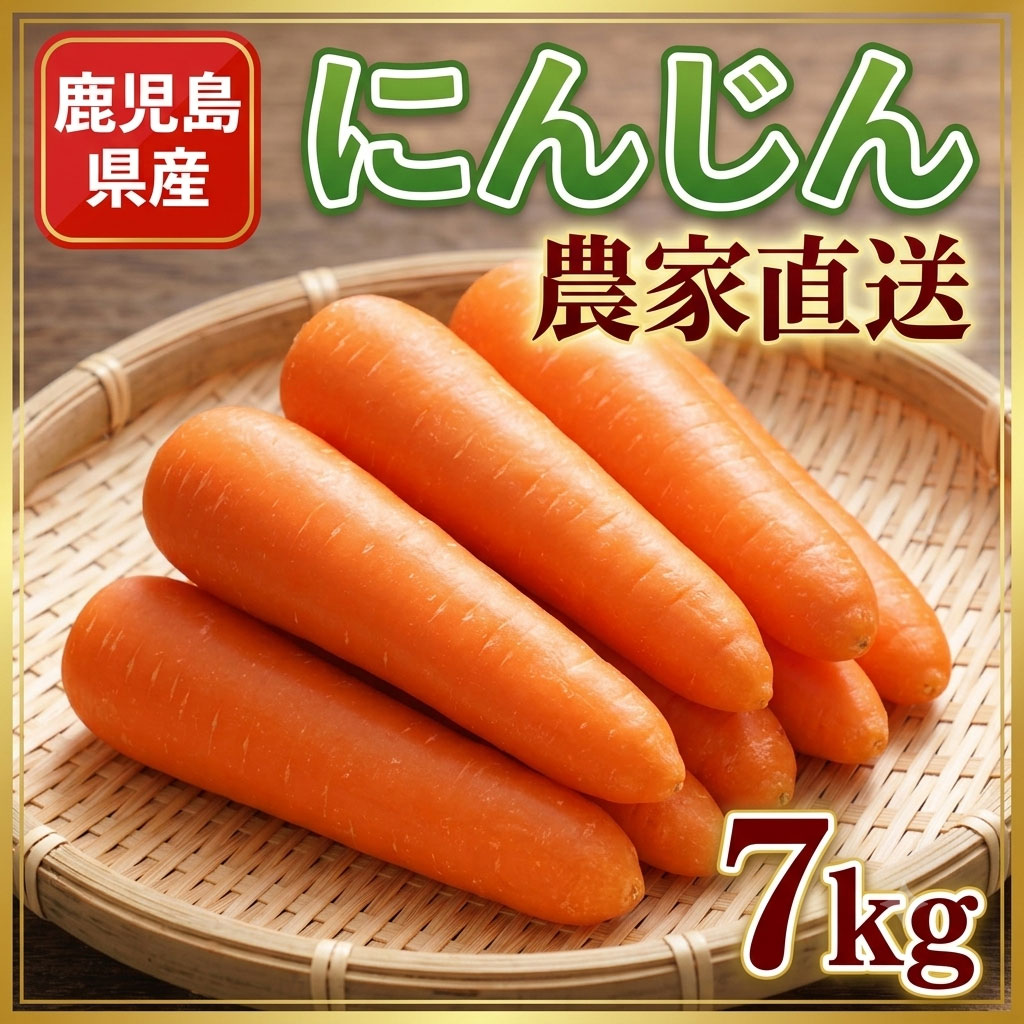 【商品説明】 鹿児島県産のにんじんは、吉永農園で丁寧に育てられています。エコファーマーとして鹿児島県から認定を受けたこの農園では、低農薬で環境と体に優しい栽培方法を採用しています。ママたちが我が子を育てるように、収穫まで大切に育てられたにん...