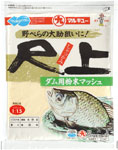 ダム湖用粉末マッシュ 粉末タイプのマッシュポテトを配合！適度にバラケ、芯残りもするので河川や野池、ダム湖などで狙う大型野べらに最適です。簡単に仕上がり、経時変化が極めて少ないのが特長です。 検索キーワード：へら鮒釣り用エサ　へら鮒釣り用えさ...
