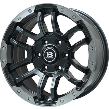 ホイールBIGWAY B-LUGNAS FRD(マットブラック/ブラッククリアリム)ホイールサイズ8.00-18HOLE/PCD インセットF：6H/139【インセットについて】ご登録頂いたお車に適合するサイズをご用意させて頂きます。ご指定...