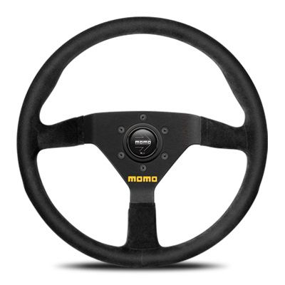 商品名MOMO 【正規品輸入品】 MOD.78 モデル78 ブラックスエード 35Φカラー・サイズブラックスエード/ブラックスポーク備　考メーカー希望小売価格(税込)：\46,200その他：M-45ホーンボタンHB-17が付属します。ボス（...