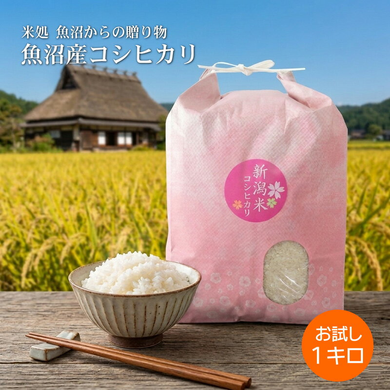 【最高峰の味を、気軽にお試し。南魚沼産コシヒカリ 1kg】 ■「本物」を少しずつ、鮮度の良いうちに お米の頂点に君臨する「南魚沼産コシヒカリ」100％。 「美味しいお米を少量ずつ、常に新鮮な状態で食べたい」という声にお応えした、使い勝手の良...