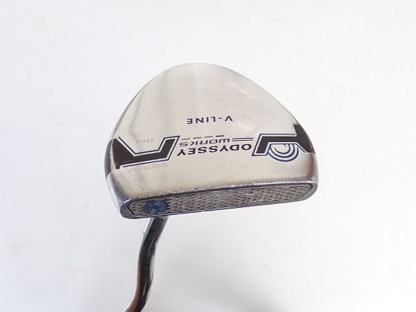 商品説明 ◎メーカー ：オデッセイ◎商品名 ：O WORKS オーワークス V-LINE 34インチ◎総重量：548g◎ヘッドカバー：画像のものになります。(写っていない場合付属しておりません)◎ランク：ソール　B　　クラウン　BC　　フェ...
