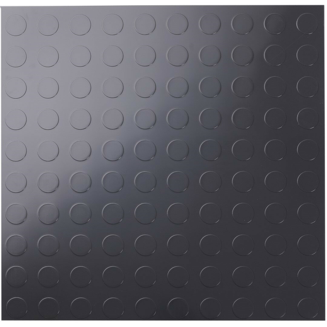 ・【仕様】サイズ：45.7cm×45.7cm　材質：PVC・【リアルな質感】見た目は金属のPVCパネル。縞鋼板のメタルでダイナミックな雰囲気をお手軽に再現できます。・【丈夫で頑丈】頑丈で安定感があるので、ガレージなど負荷がかかる場所でもご利...