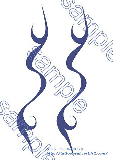 水で転写！誰でも簡単貼り付けコスプレ用タトゥーシール！ 取り扱い説明書とテスト用のミニシールが付属します。 シートサイズA4 印刷個数2回使用分 絵柄サイズ28cm × 6cm