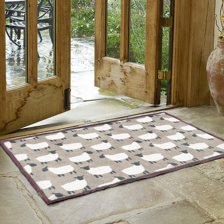 商品名 玄関マット Turtle Mat (タートルマット) TM Flock Neutral 75×120cm 素材 表:コットン(85%)/ビスコース(15%) 裏:特殊合成ゴム(NBR) イギリス製 サイズ 60×85cm　厚さ:5m...