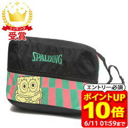 イエローのスポンジ・ボブがポイントのポップなチェッカーフラッグ柄のシューズバッグ◯シューズケースポリエステルW19×H38×D14cm中国【03003290500000000】【04705000000000000】