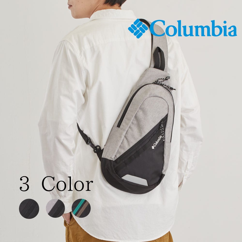 Nonesuch ボディバッグ PU8633 本体にColumbia独自の撥水機能を搭載したボディバッグ。 A5サイズの荷物が入る実用性に加え、ショルダーパットにペットボトルなどが入る ストレッチメッシュポケットが備わっています。 さらに正...