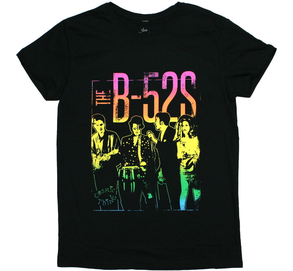 THE B-52'S / COSMIC THING (1989) 5作目のスタジオ・アルバム「Cosmic Thing」カヴァー・デザイン。 ・100% Cotton ・Black ・Official Licensed ・Made in U...