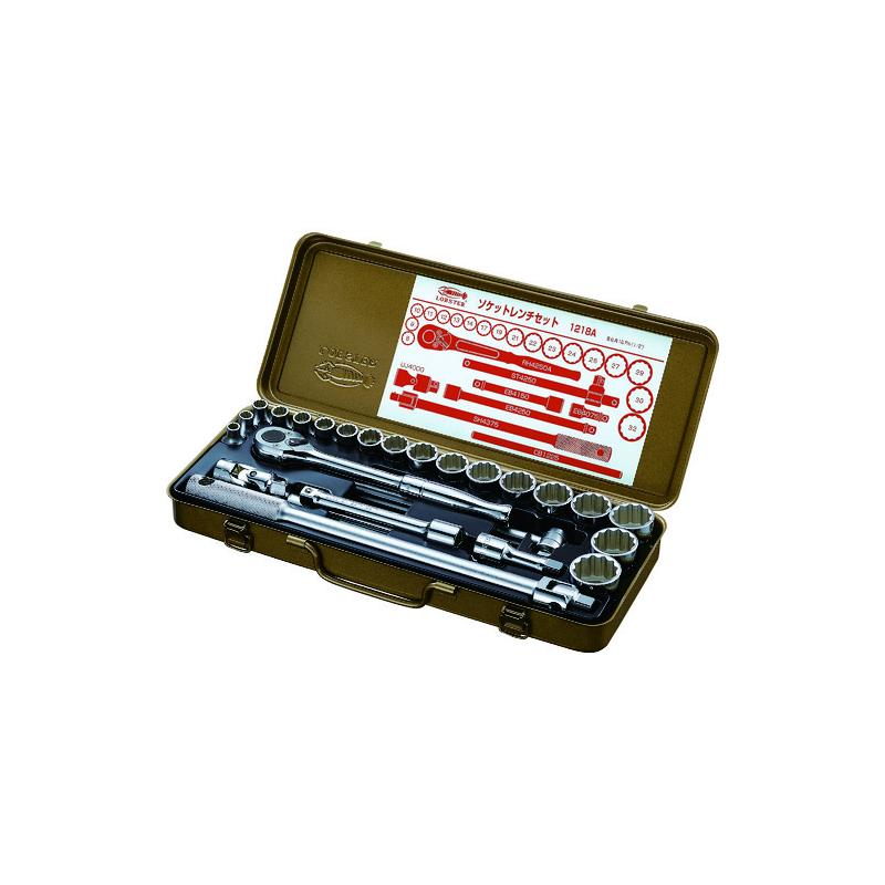 商品名ロブテックス エビ ソケットレンチセット 差込角12.7mm 12角 1218Aメーカー名ロブテックス商品名称エビ ソケットレンチセット 差込角12.7mm 12角型番1218A※ご注文前の確認事項・お支払い方法：クレジット決済、銀行...