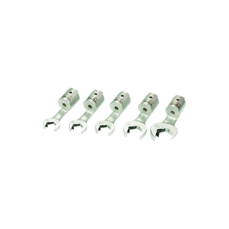 商品名TONE 差替式トルクレンチ用交換クイックスパナヘッドセット T15Dシリーズ 5点セット 15DRSQ50メーカー名TONE商品名称差替式トルクレンチ用交換クイックスパナヘッドセット T15Dシリーズ 5点セット型番15DRSQ50...