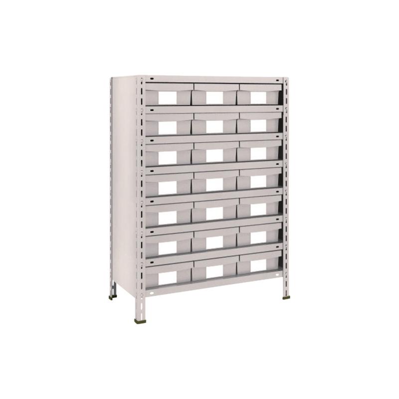 商品名トラスコ中山 TRUSCO スチールラック 軽量棚 875X450X1200 樹脂引出NG 大X21 ネオグレー 1台 43X-808F7メーカー名トラスコ中山商品名称TRUSCO スチールラック 軽量棚 875X450X1200 樹...