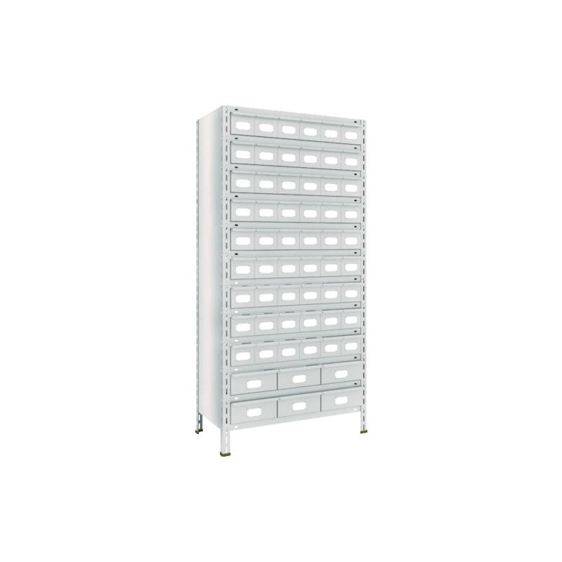 商品名トラスコ中山 TRUSCO スチールラック 軽量棚引出付 875X450X1800 スチール引出小54大6 ネオグレー 1台 63X-812A9B2メーカー名トラスコ中山商品名称TRUSCO スチールラック 軽量棚引出付 875X45...