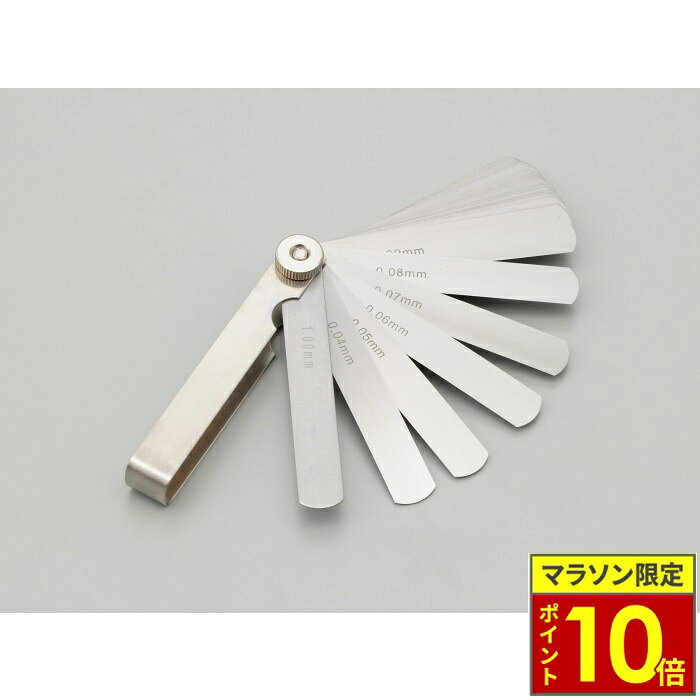 ・0.04mm〜1.0mmまで細かく25サイズを刻んだシックネスゲージ。・25枚セット・ブレード寸法：全長75mm×全幅13mmm■サイズ：0.04/0.05/0.06/0.07/0.08/0.09/0.1/0.15/0.2/0.25/0....